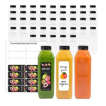 Amazon Upper Midland Products Empty PET Plastic Juice Bottles