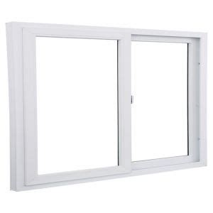Ventana De PVC Serie 56 Doble Corrediza 1 50 X 1 00 M Blanco