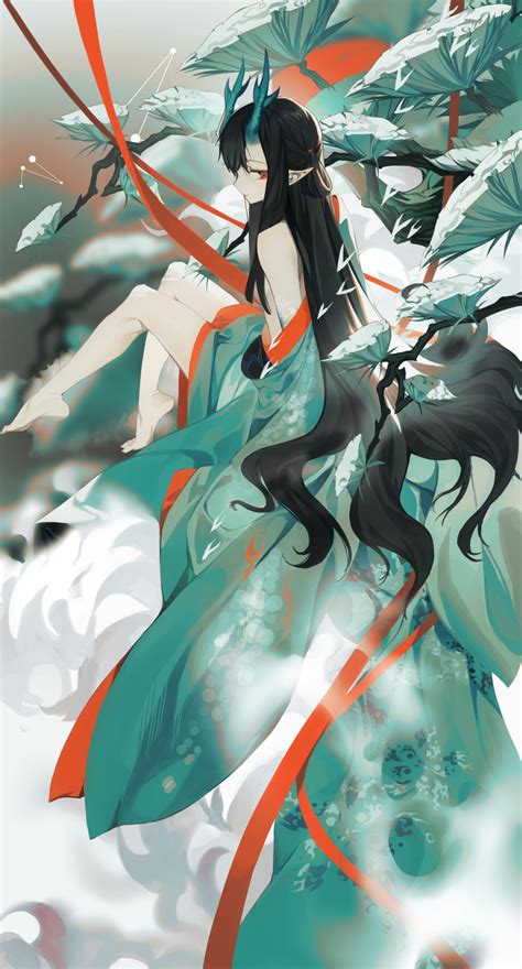 Safebooru 1girl Absurdres Arknights Bare Legs Barefoot Black Hair