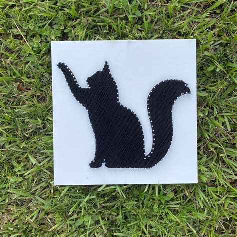 Cat String Art Etsy