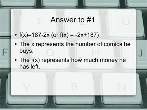 Function Word Problems ODP