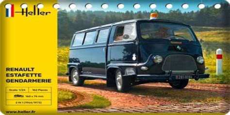 Revisión 303 Renault Estafette Gendarmerie Heller 1 24 jmodels net