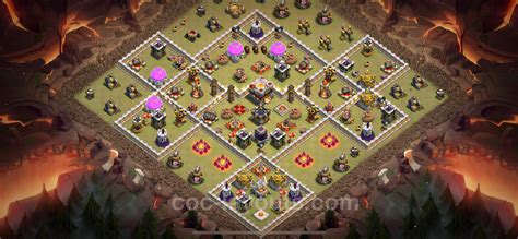 Best Max Levels War Base Th11 With Link Anti Air Electro Dragon 2024