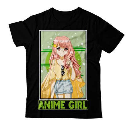 Anime Girl T Shirt Design Anime Girl Vector Graphic T Shirt Design