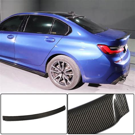Bmw G20 Carbon Fiber Rear Roof Spoiler Window Wing Lip Exterior Mods