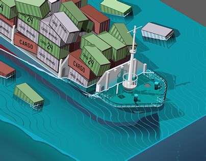 Cargo The Process Of Loading And Transportation Behance