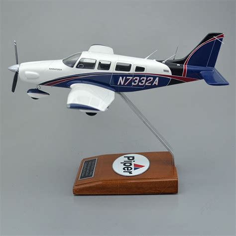 Piper Pa 32 301 Saratoga Airplane Model With A Detailed Interior