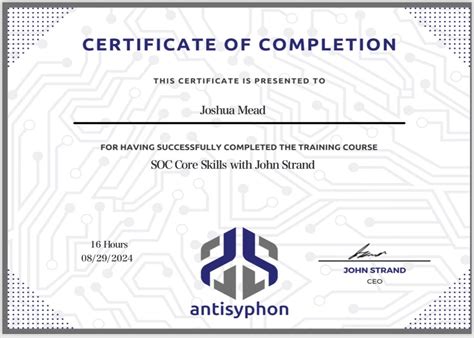 Joshua Mead On Linkedin Infosec Cybersecurity Soc Training