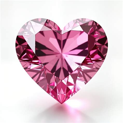 Pink Heart Shaped Diamond Gem Luxury Precious Stone Beautiful Gem