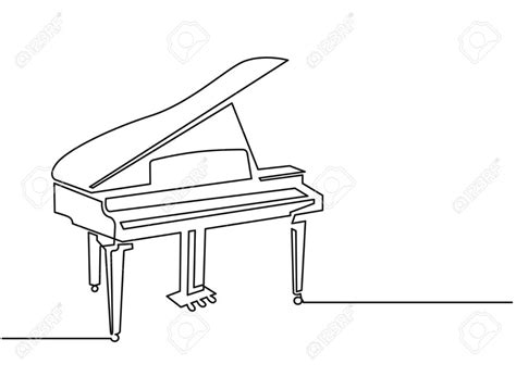 Piano Outline Clipart