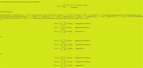 9 Consider The Following Bivariate Density Of Two