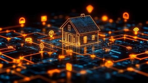 Smart Home Interface Displays Controls For Connected Devices And Systems In A Digital