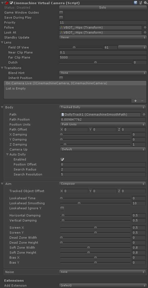 Activate Virtual Camera Keeping The Same Rotation Unity Engine