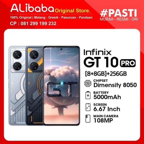 Jual Infinix GT 10 Pro 5G 8 256 GB RAM 8 8 Extend Garansi Resmi Di