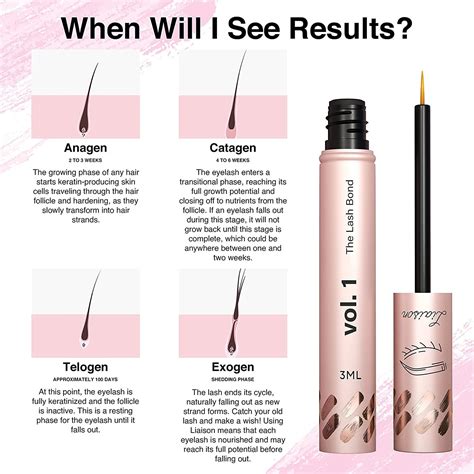 Liaison Lash Bond Eyelash Growth Serum Natural Peptide Formula For Longer Fuller Thicker