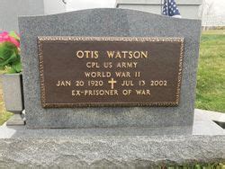 Otis Watson 1920 2002 Find a Grave äreminne