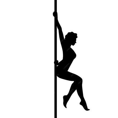 Premium Vector Hand Drawn Pole Dancer Silhouette
