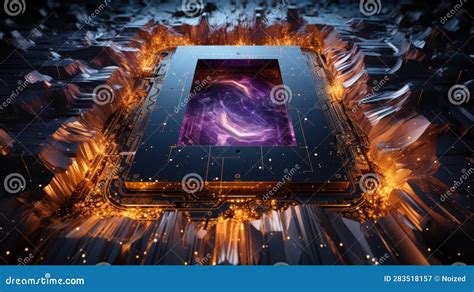 Ai Cpu Circuit Board Technology Background Central Computer Processors Cpu Concept