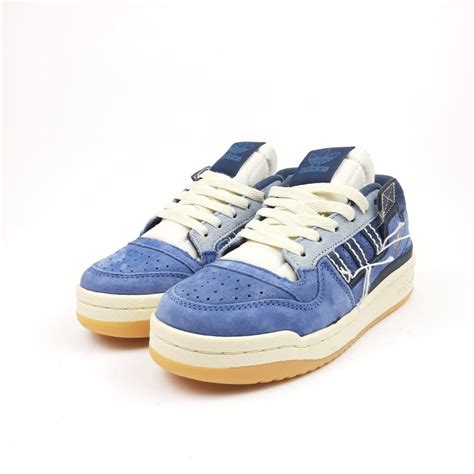 Женские кроссовки Adidas Forum 84 Low Off White Navy White (Синие ...