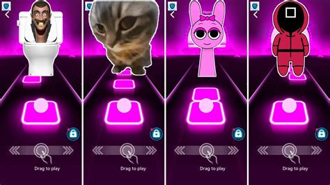 Skibidi Toilet Vs Chipi Chipi Chapa Chapa Vs Sprunki Vs Pink Soldier Music Ballz Hop Youtube