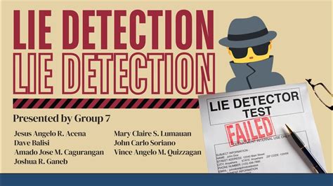 Lie Detection Techniques Group 7 Youtube