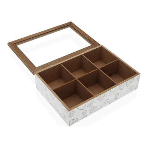Boîte à Thé en Bois Coeur Maison du Bois