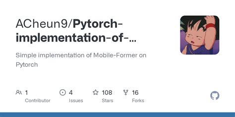 Github Acheun Pytorch Implementation Of Mobile Former Simple Implementation Of Mobile Former