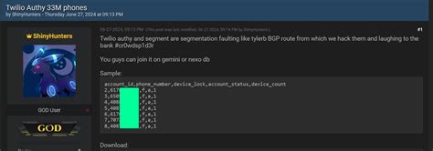 Shinyhunters Leak 33m Twilio Authy Phone Numbers Neiman Marcus And Truist Bank Data