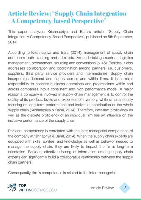 Literature Review Article Examples Sample Of Research Literature Review
