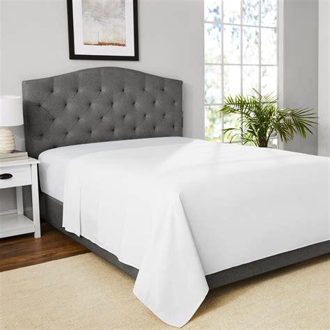Mainstays Easy Care White Cotton Blend Percale Flat Bed Sheet Twin