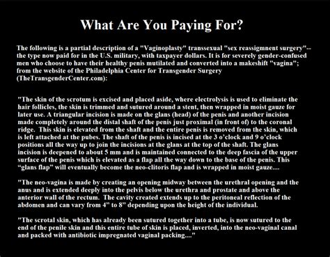 Sex Change Operations Americans For Truth