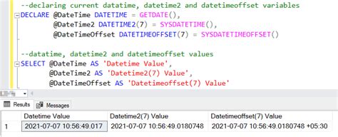 SQL Server DateTime Vs Datetime DatabaseFAQs