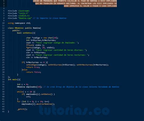 POO Visual C Aplicacion Clase Nomina Tutorias Co