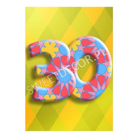 Opłatek na tort Urodziny x cm SweetDecor