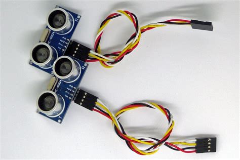 2 x hc sr04 ultrasonic sensors with cables from arielnh56 on tindie