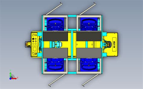 分类垃圾智能上门回收小车 Step 模型图纸下载 懒石网