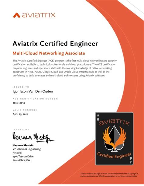 Aviatrix Certified Engineer Multi Cloud Networking Associate
