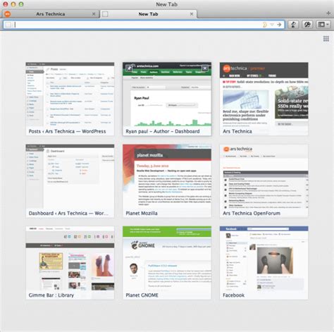 firefox 13 updates its tab page adds on demand tab loading ars technica