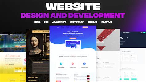 Be Your Front End Developer Using Htmlcss Bootstrap React Js Next