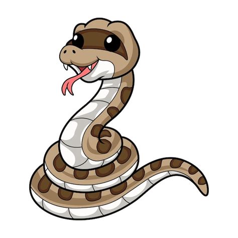 Bonito Desenho De Cobra Gopher Feliz Vetor Premium