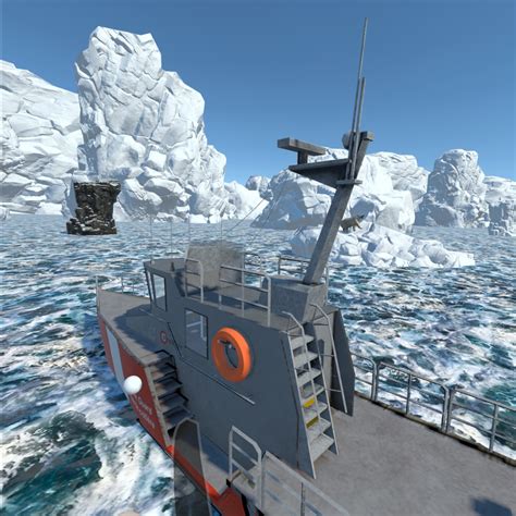 vr boat a virtual reality game scenario on a boat exploring the