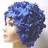 AquaPro Floral Bubble Crepe Vintage Swim Cap 5670 Allswim