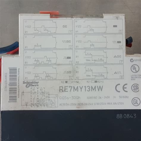 Telemecanique Timer Relay Re7my13mw Coast Machinery Group