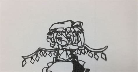 切り絵 【切り絵】フランドール・スカーレット Faiのイラスト Pixiv