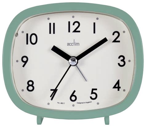 Buy Acctim Hilda Retro Shaped Alarm Clock Green Clocks Argos