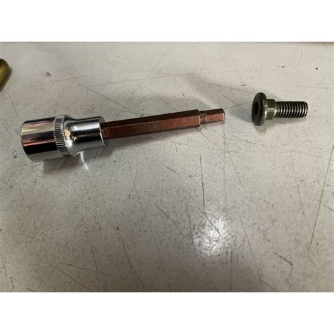 No 6 Allen Key Bit Socket Tools H6 Extra Long Hex Bit Socket Buka Screw Piring Screw Disc Plate