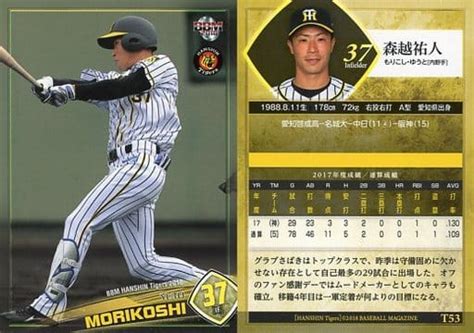 駿河屋 T53 レギュラーカード ： 森越祐人（bbm）