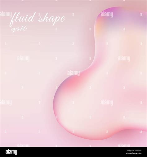 Abstract Trendy Pink Fluid Gradient Shape Background Vector Illustration Stock Vector Image