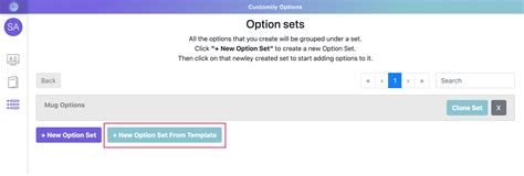 Creating Option Sets Automatically With Manage Options Customily