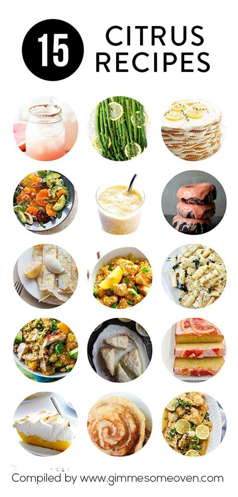 15 Citrus Recipes Citrus Recipes Fruit Recipes Fresh Lemon Recipes